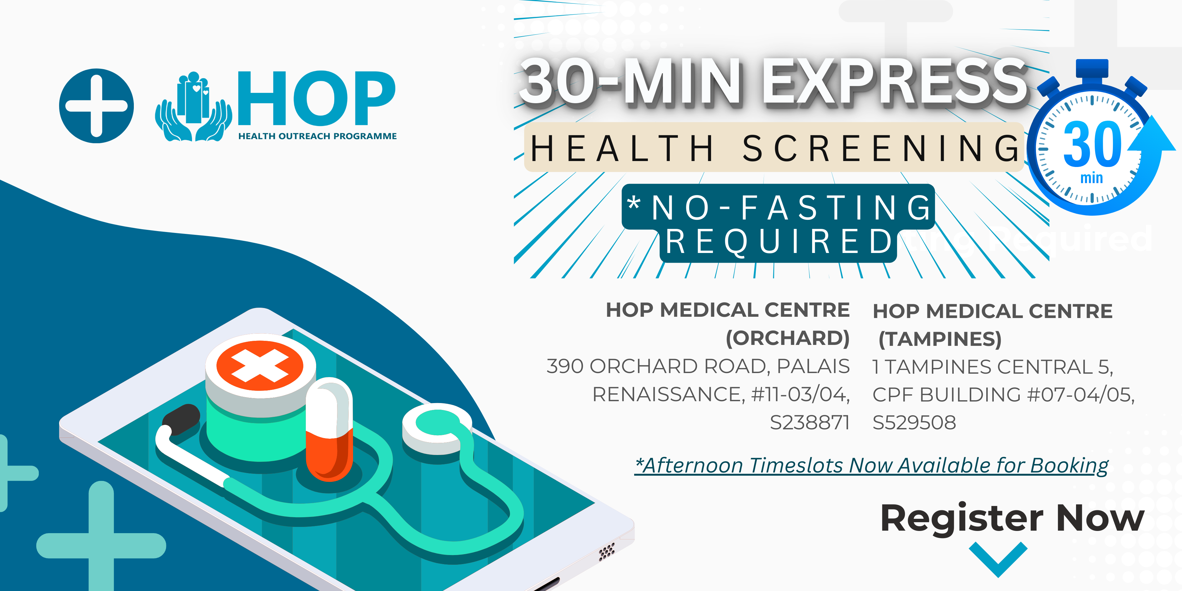 Express bookings - Health Outreach Programme Singapore